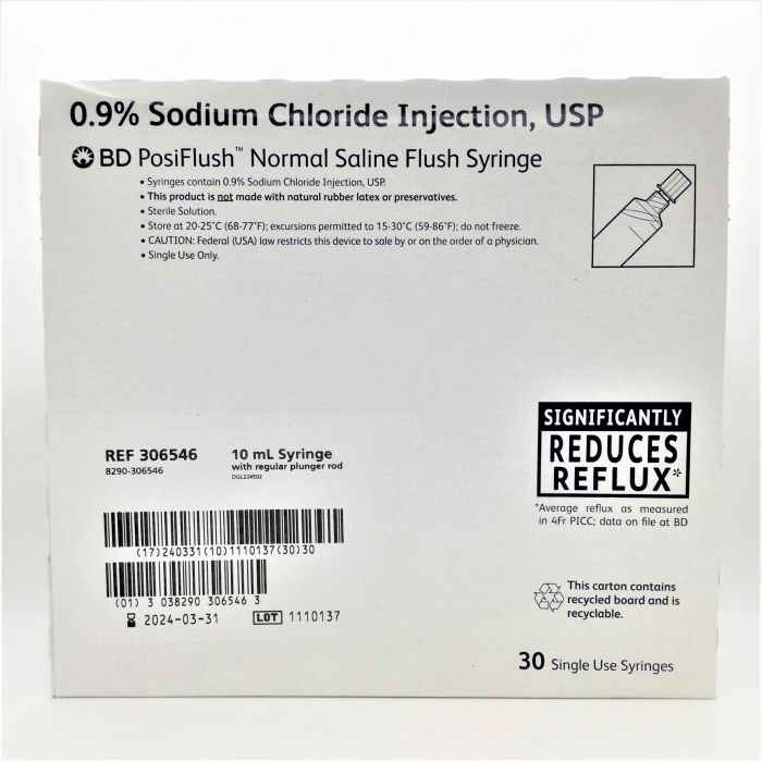 (盒)0.9% Sodium Chloride Injection, USP BD PosiFlush™ Pre-filled Normal ...
